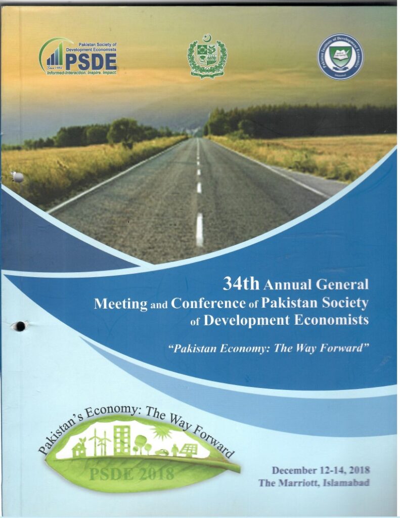 PAKISTAN ECONOMY: THE WAY FORWARD – Pakistan Society of Development ...