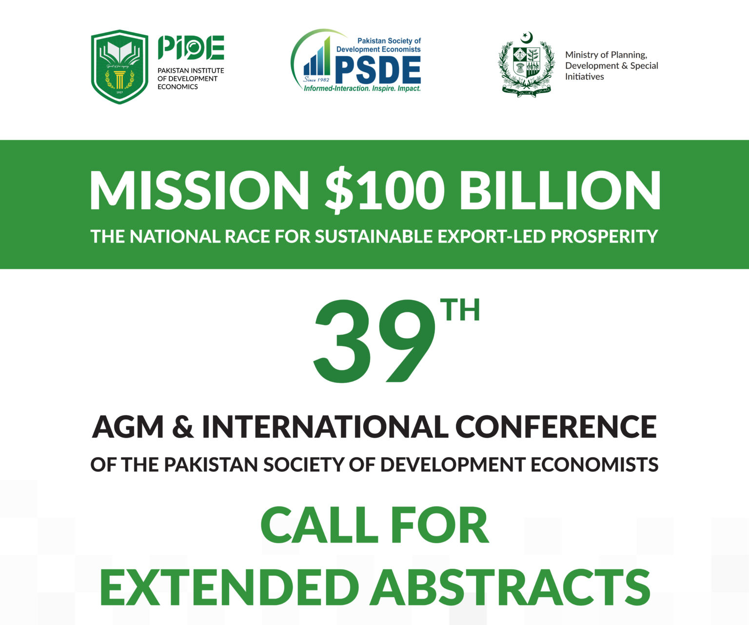 Pakistan Society of Development Economists (PSDE) – PSDE